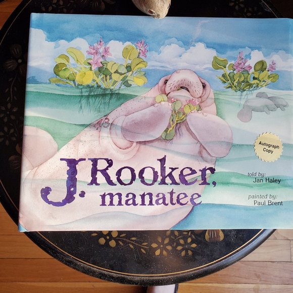 Other | Signed J Rooker Manatee Book By Jan Haley Hc | Poshmark